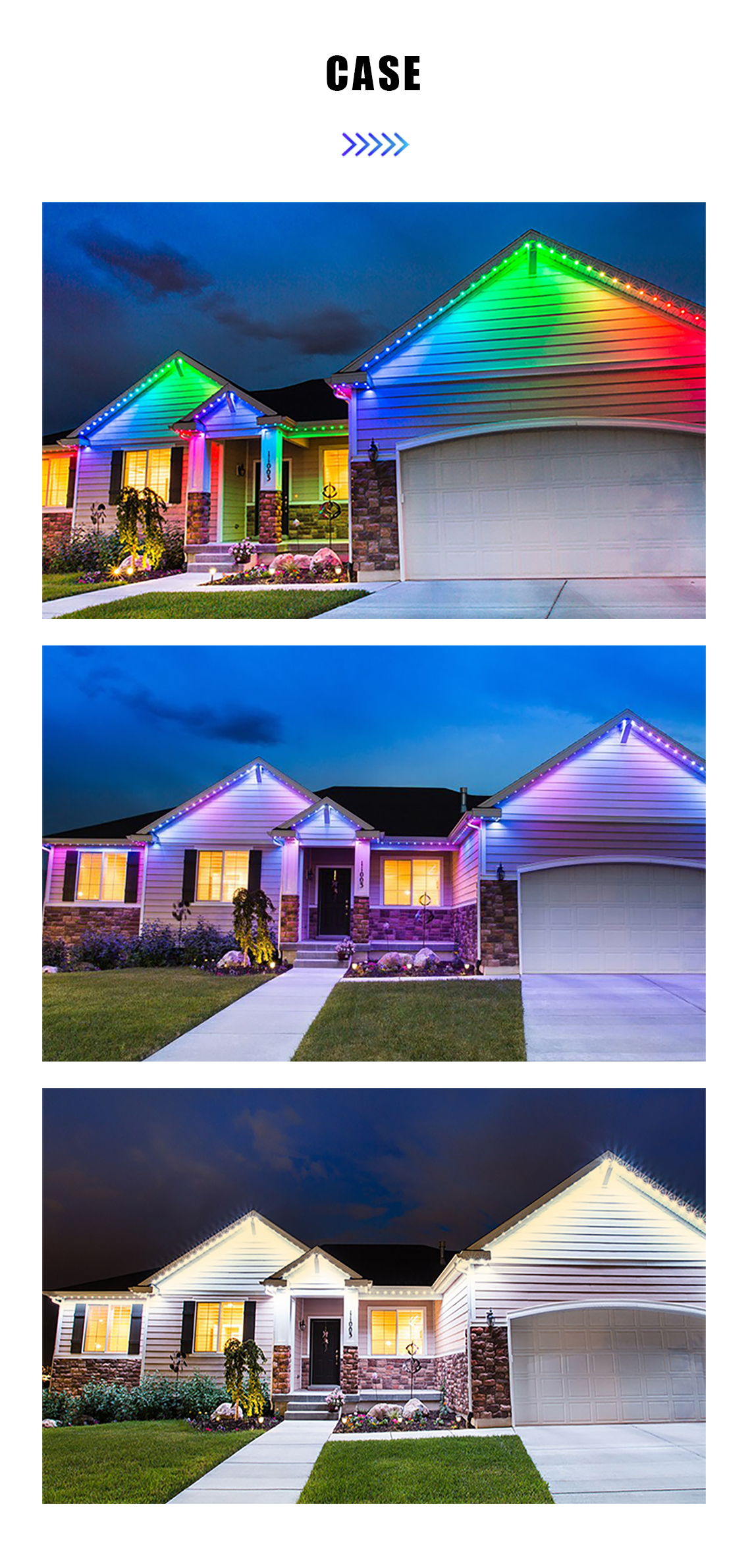 Outdoor LED Pixel Point Light 50mm RGB DC24V Permanent Christmas Track ...