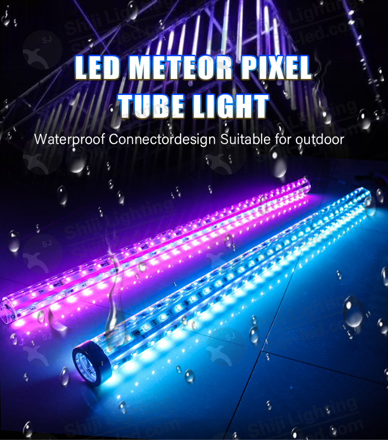 LED Meteor Pixel Tube Light Waterproof RGB 3D Pixel Tube Lighting For ...