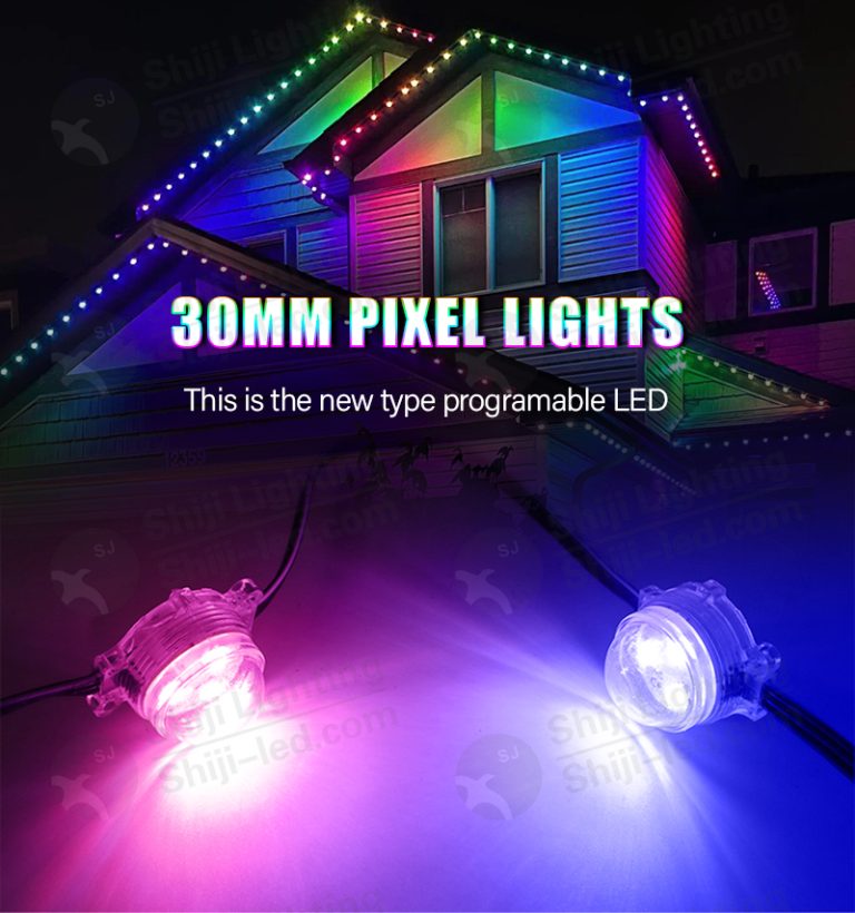 30mm 12V Amusement Pixel Light Waterproof IP67 RGB RGBW LED Point Light ...
